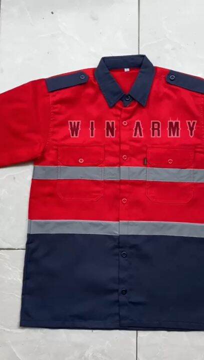 Kemeja Wearpack Atasan Lengan Pendek / Baju safety APD K3 Original ...