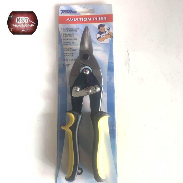 Gunting holo Tenka gunting baja ringan gunting plat hollow | Lazada ...