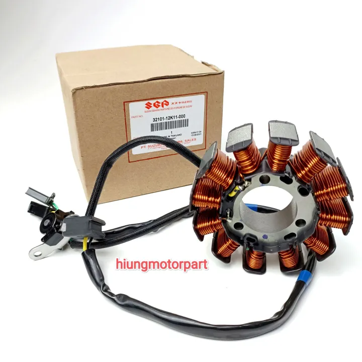 SPULL SPUL STATOR ASSY SATRIA FU INJEKSI GSX 150 BANDIT 150 32101-12K11-000 ASLI ORIGINAL SGP ...