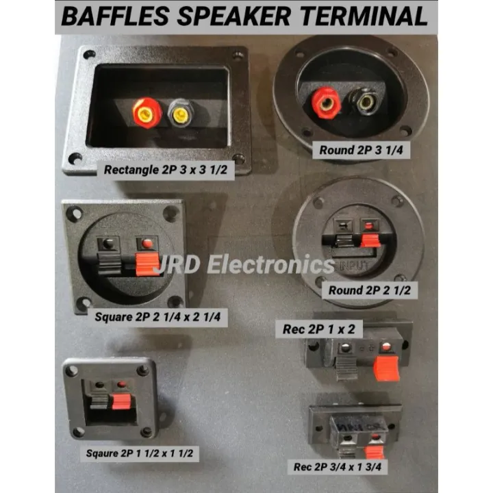 BAFFLES SPEAKER TERMINAL 2P square / round | Lazada PH