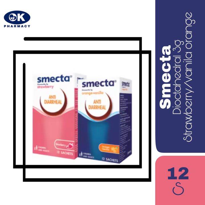SMECTA Orange-Vanilla (Exp: 09/2025)/Strawberry Flavour (Exp: 12/2025 ...