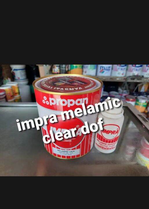 CAT KAYU PROPAN IMPRA MELAMINE CLEAR Dop 131 + Hardener 1kg | Lazada ...