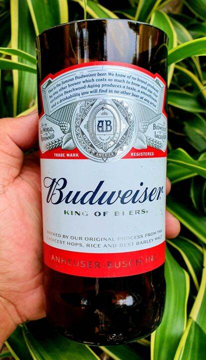 แก้วตัดจากขวด Budweiser | Lazada.co.th