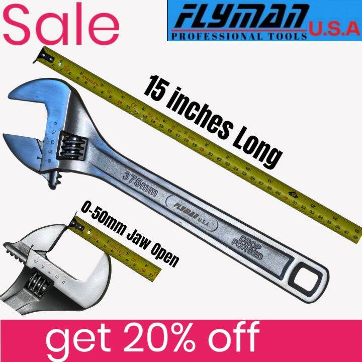Adjustable Wrench/Katala 15 inches Flyman USA Original | Lazada PH