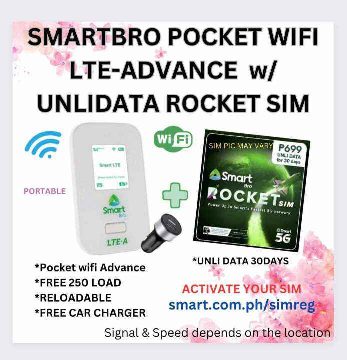 LIFETIME OPENLINE SMARTBRO POCKET WIFI ADVANCE FREE 250 LOAD EVOLUZN ...