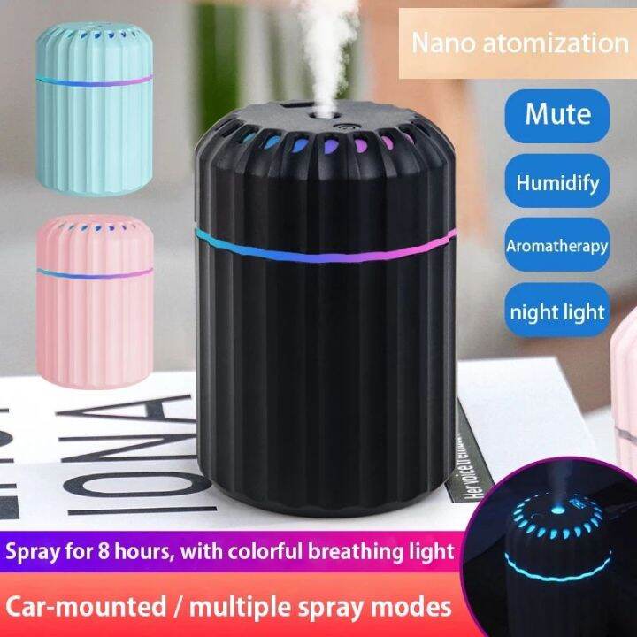 Pelembab Udara Mini A8 Koneksi USB Humidifier dengan Lampu Multi Fungsi ...