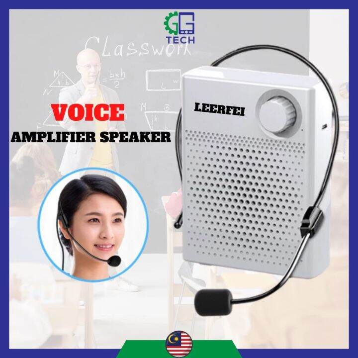 Portable Loud Speaker with Microphone Voice Amplifier Speaker with Mic ...
