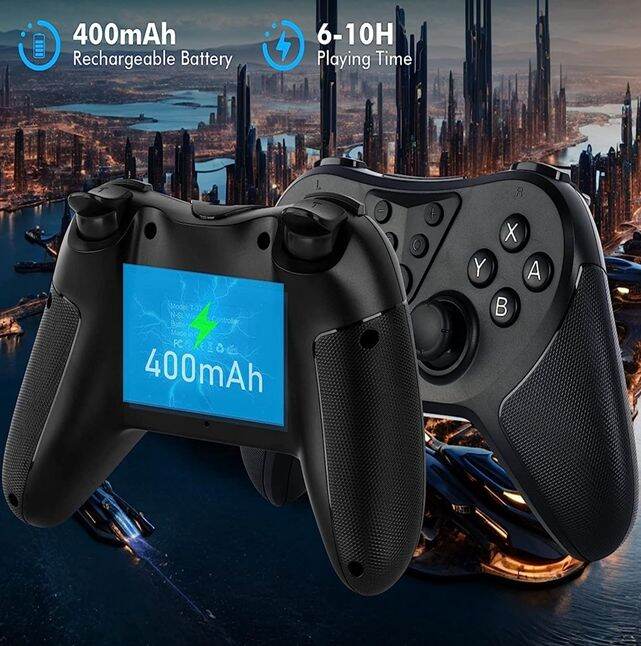 Gamepad T-37 Wireless Controller Type-C Interface Motion Sensing Vibration Turbo Switch Game ...