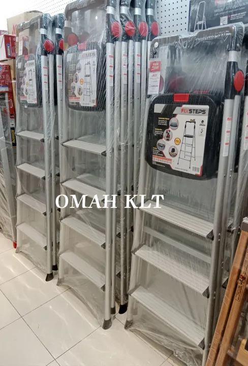 FIXSTEPS Tangga Aluminium American Type 5 Step Tangga Lipat | Lazada ...