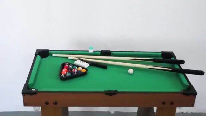 KIDS ZONE 27x14 Inches Mini Billiard Table Set Wooden Kids Boy Gift ...