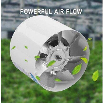 4 Inch Inline Duct Fan Booster Exhaust Blower Air Cooling Vent Metal ...