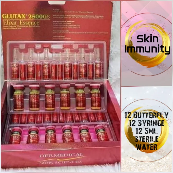 Glutathione Glutax 2500gs SkinImmunity IV Push Complete Set | Lazada PH