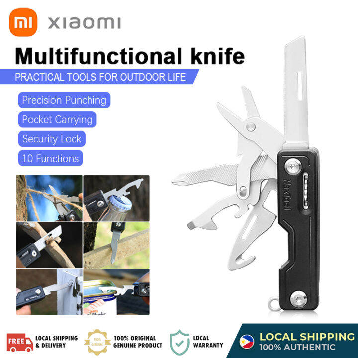 Xiaomi NexTool 10 IN 1 Multi-function Folding Knife Tools Outdoor Survival Tool Portable ...
