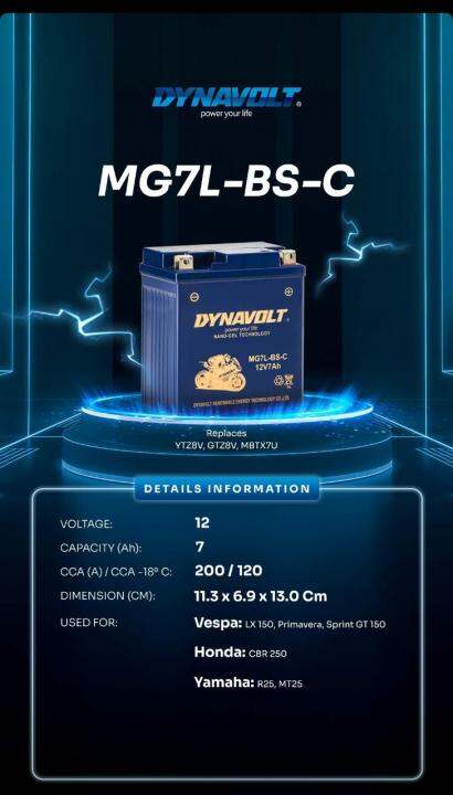 AKI DYNAVOLT MG7L-BS-C AKI YTZ8V GTZ8V MBTX7U FULL KERING AKI MOTOR MURAH BERKUALITAS VESPA ...