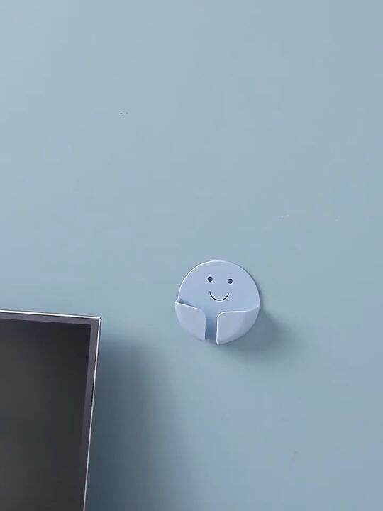 Smiley Face Self Sticky Cable Hook Pemegang Kabel Soket Dipasang di ...