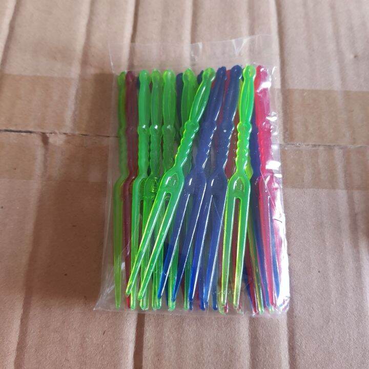 24pcs Garpu kue ulang tahun / tusukan kue / garpu buah / garpu plastik ...