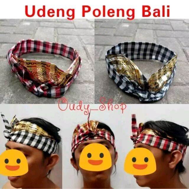Udeng Poleng Bali Udeng Setengah Jadi Ikat Kepala Oleh Oleh Khas Bali ...