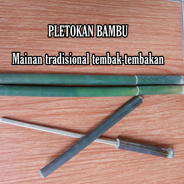 Mainan tradisional Pletokan bambu Pistol Tembakan Bambu | Lazada Indonesia