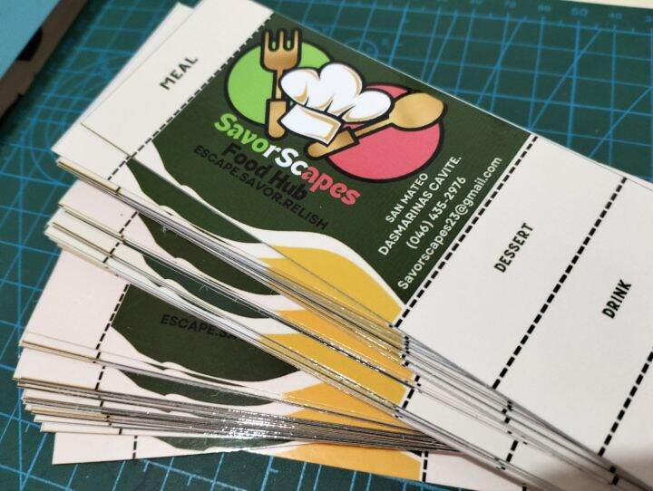 Food Stub Print Waterproof Glossy (Send us your layout) | Lazada PH