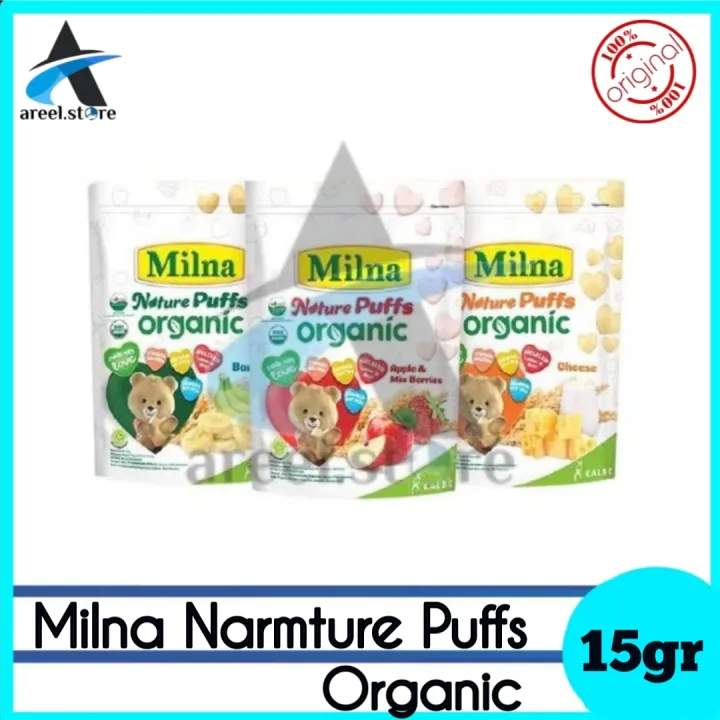 Milna Puffs Milna puff Organik / Organic keju (cheese) & mix berries ...