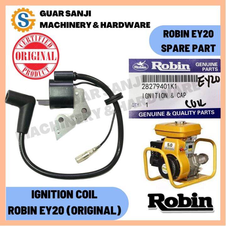 [ORIGINAL] ROBIN EY20 IGNITION COIL ENGIN PUMP AIR ROBIN COIL PLUG | Lazada