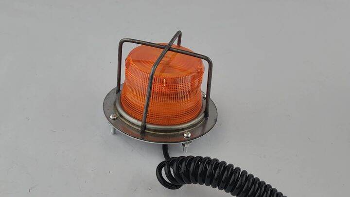 CAGED FLASH WARNING LIGHT USE FOR 24V lorry truck aksesori Beacon Lamp ...