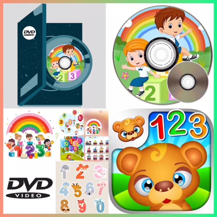 เพลงเด็ก DVD การ์ตูนเพลง 123 one two three Kids พร้อมส่ง!! สื่อการเรียน ...