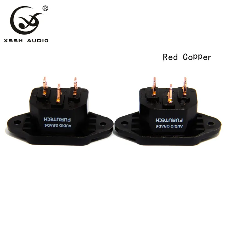 Guhe Gold-Plated Red Copper Power Input Power Tail Socket IEC Tail ...