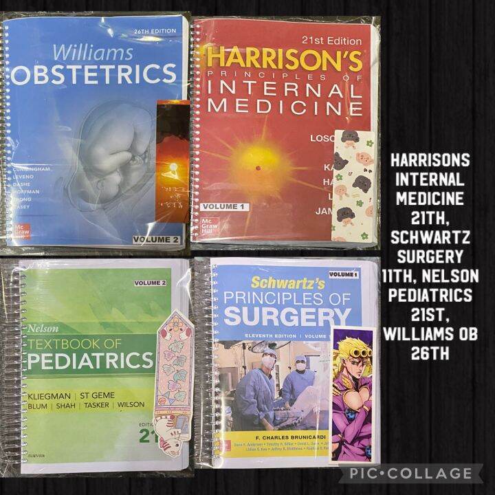 Harrisons Principles of Internal Medicine 21st Nelson Textbook of Pediatrics 21st Williams OB ...