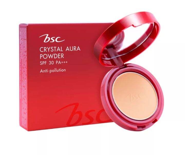 ผลิตใหม่c2 แป้ง bsc crystal aura powder ขนาด 5.7กรัม | Lazada.co.th