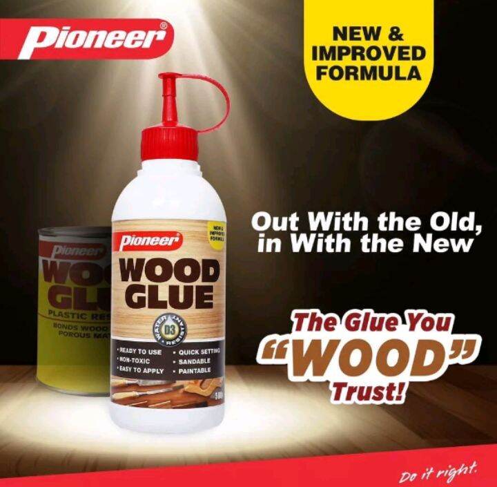 PIONEER WOOD GLUE WATER BASED PANDIKIT SA KAHOY HINDI MAAMOY WATERBASED ...