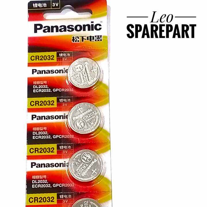 Baterai Panasonic CR2032 / Batre remote mobil / Batre jam digital ...
