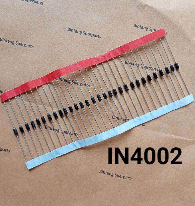 (10 BUAH) DIODA IN4002 ROLL DIODA 1N4002 1000V DO-41 DIODE IN 4002 ...