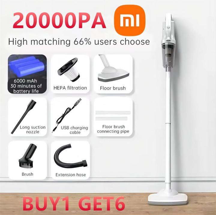 XIAOMI 20000PA Wireless Vacuum Cleaners for house 6-in-1 BUY1 TAKE1 vacuum cleaner heavy duty ...
