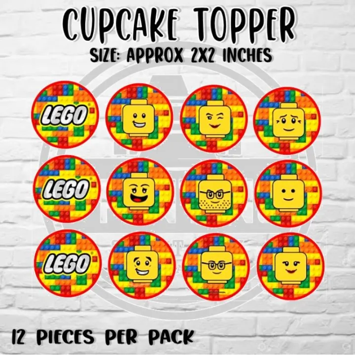 Lego theme Cupcake topper | Lazada PH