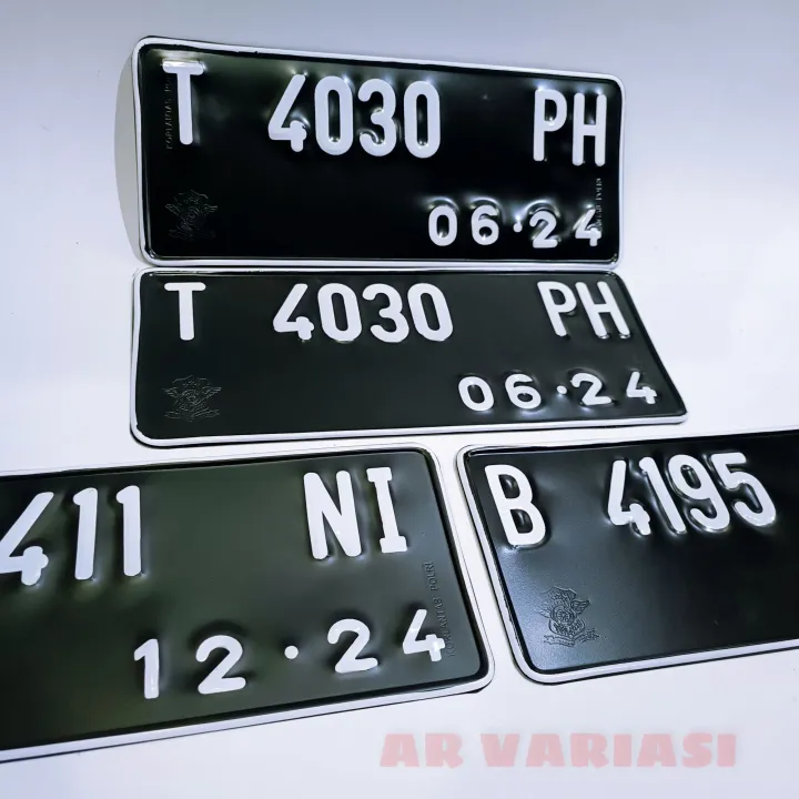 PLAT NOMOR MOTOR MURAH STANDAR BERLOGO NOMOR BEBAS BISA REQUEST ...