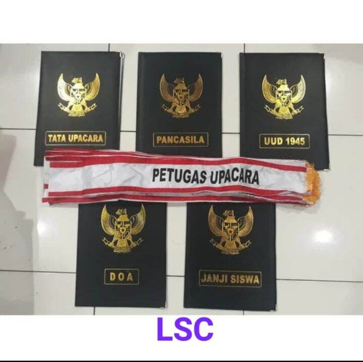 Map upacara isi 5 + 10 selempang petugas upacara perlengkapan upacara ...