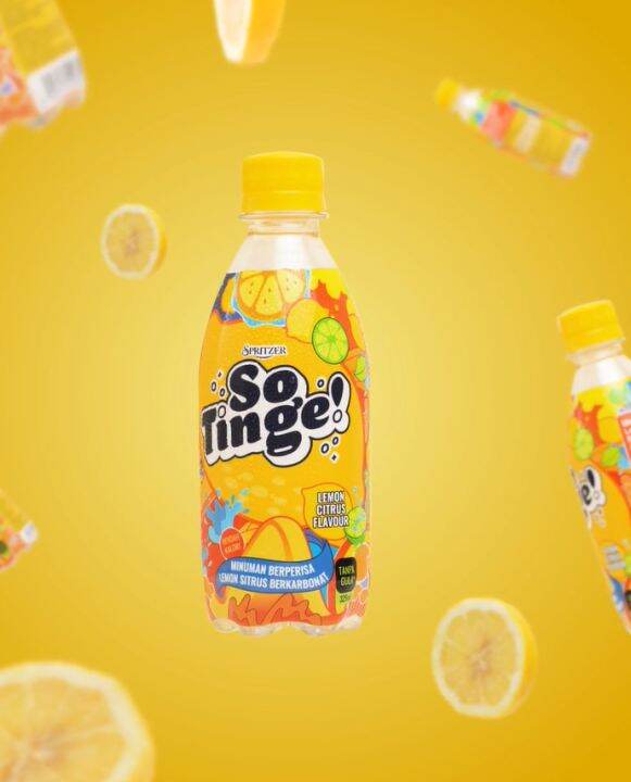 Spritzer So Tinge Carbonated Flavoured Drink Peach (325ml X 24) | Lazada