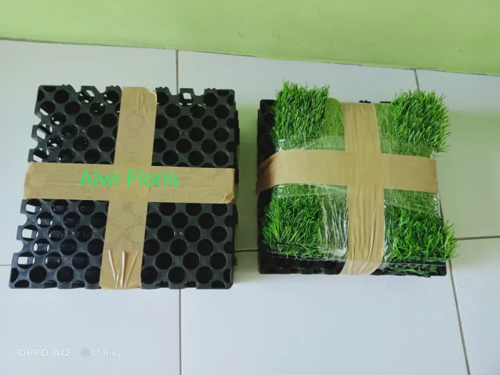 Drainase cell ukuran 25cmx25cm lapisan rumput sintetis dan resapan air ...