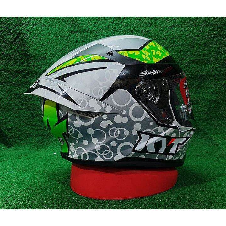 HELM KYT TT COURSE ARBOLINO SUPORT INTERKOM | Lazada Indonesia