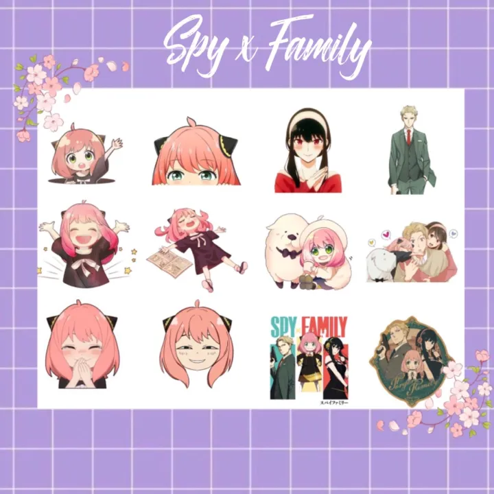 6pcs Spy X Family Sticker Pack (Die-cut) | Lazada PH