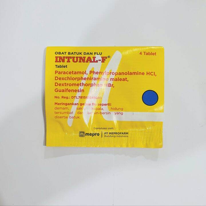 Intunal-F strip isi 4 tablet | Lazada Indonesia