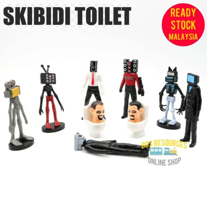 10PCS SKIBIDI TOILET FIGURE FAMOUS TITAN TV MOVIES MAN SPEAKERMAN ...