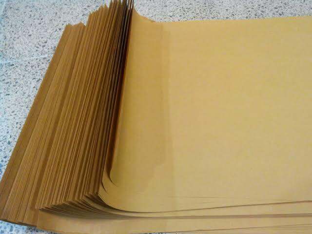kertas samson 80 gsm isi 20 lembar/kertas kraft liner tipis 80 gram ...