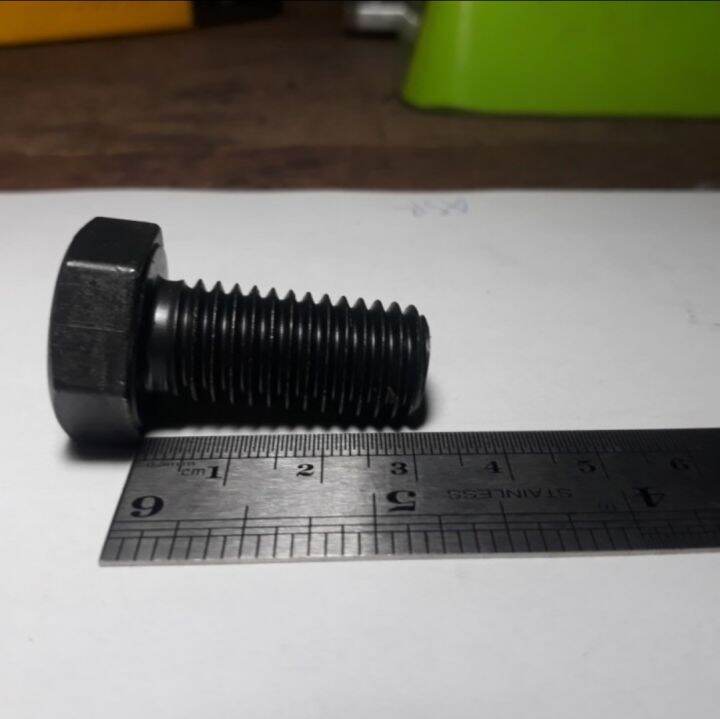 Baut Mur Baja M16x30 Panjang 3cm Kunci 24 Grade 8.8 HTB | Lazada Indonesia