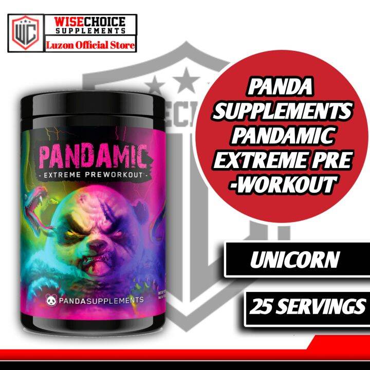 PANDA SUPPLEMENTS PANDAMIC EXTREME PRE WORKOUT 25 SERVINGS UNICORN ...