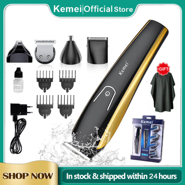 Kemei KM-526 Multifunctional 5 In 1 Nose Trimmer Men's Washable Beard ...