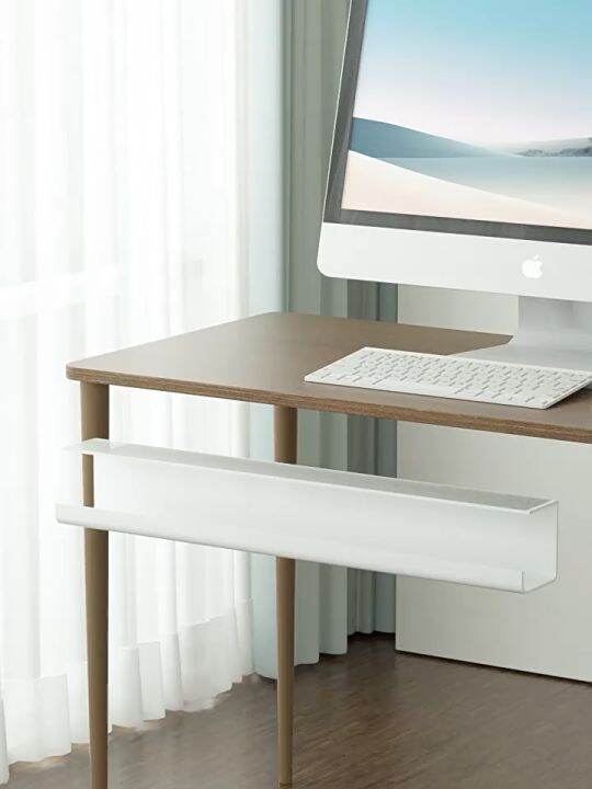 [READY STOCK] 70CM Under Desk Cable Management Under table tray No-Dril ...