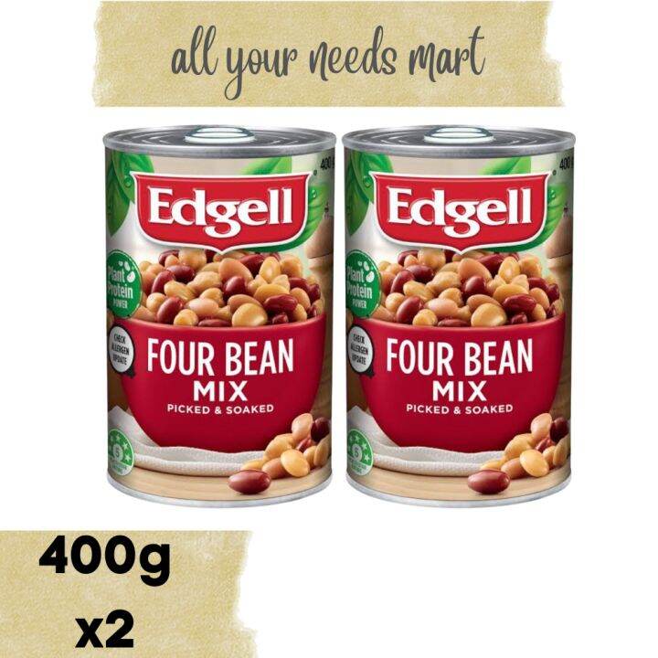 Edgell • Four Bean Mix • 400g x2 | Lazada PH