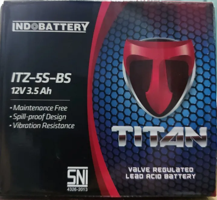 Accu ITZ-5S Titan Indobattery | Lazada Indonesia